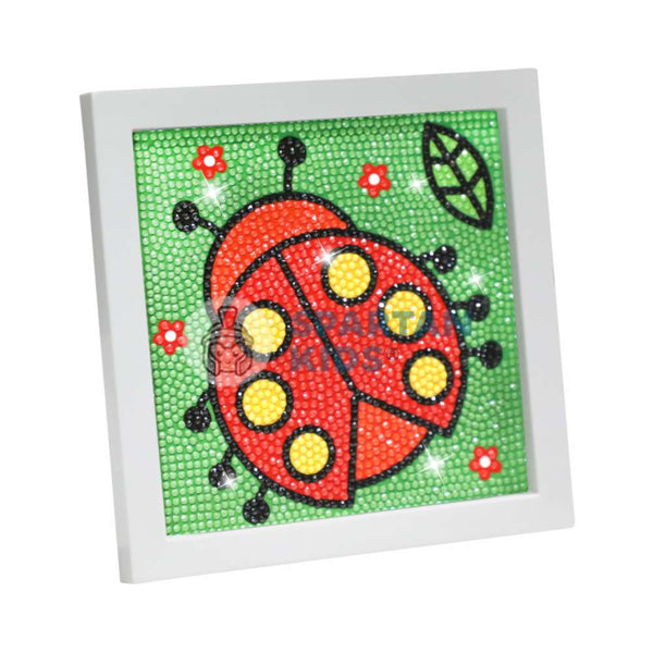 Ladybug Diamond Art Kit | Sparkling Craft for Kids – Spartan Kids